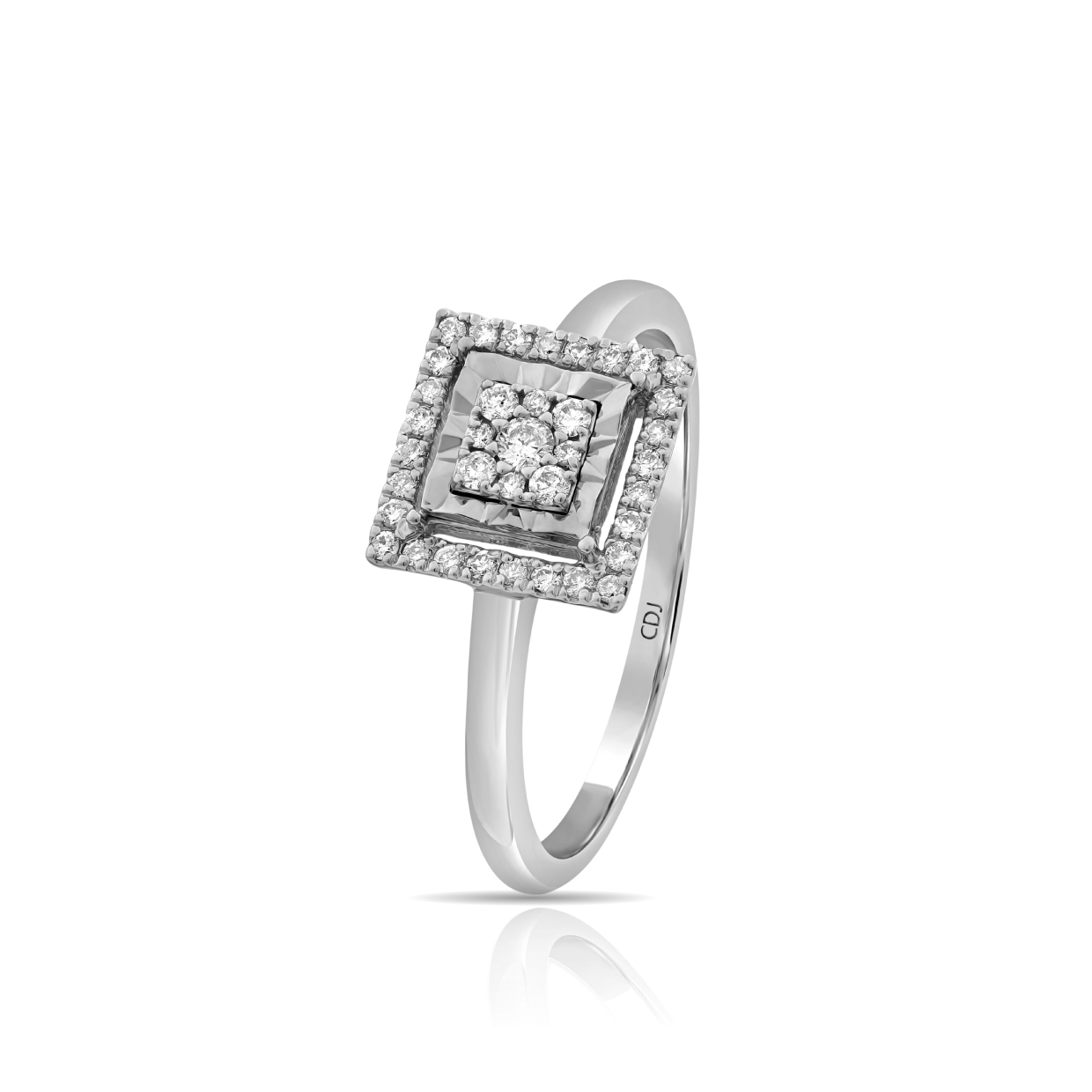 טבעת יהלום מרובעת | אורית תכשיטים – Orit Jewelry